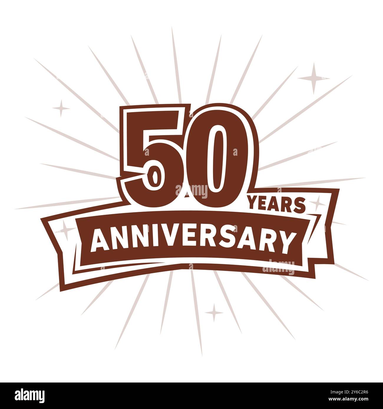 50 years anniversary celebration logo. 50th design template. Vector and ...