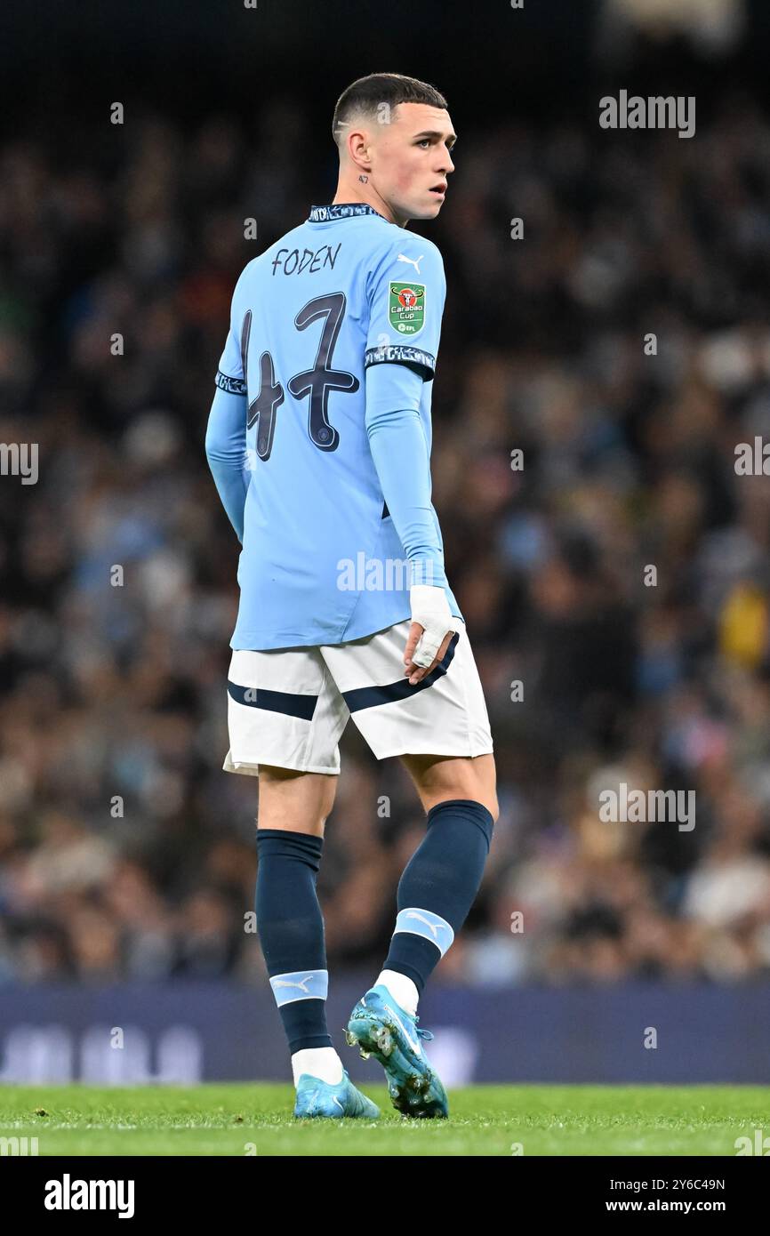 Phil Foden of Manchester City during the Carabao Cup match Manchester ...