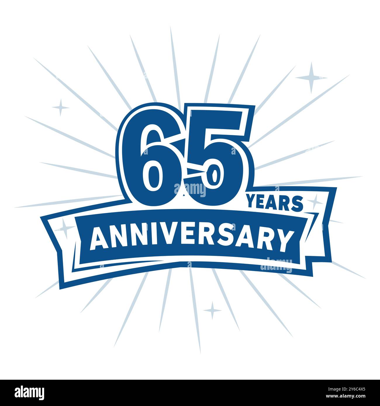 65 years anniversary celebration logo. 65th design template. Vector and ...
