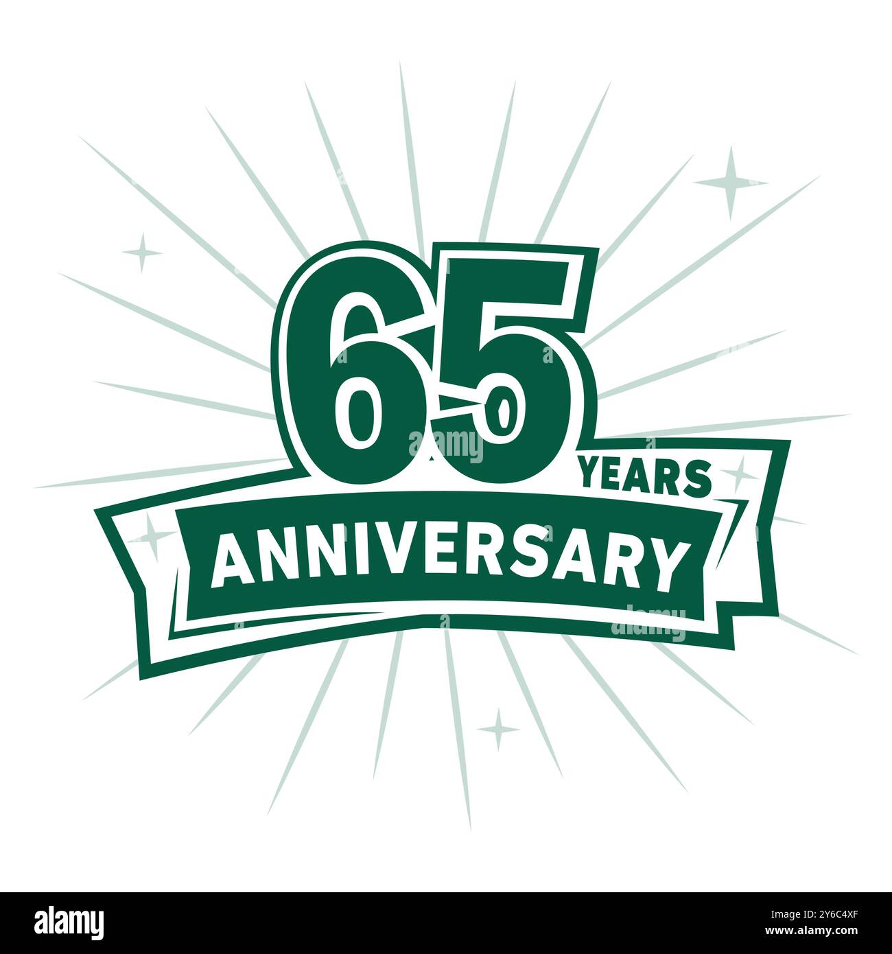 65 years anniversary celebration logo. 65th design template. Vector and ...