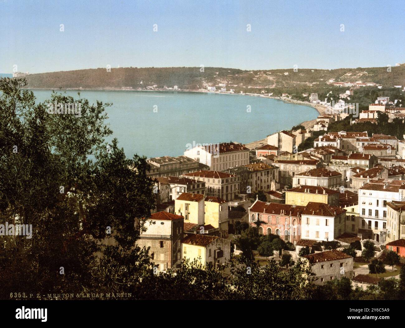 Kap Martin, Menton an der Riviera, Frankreich, um 1895, Historisch ...