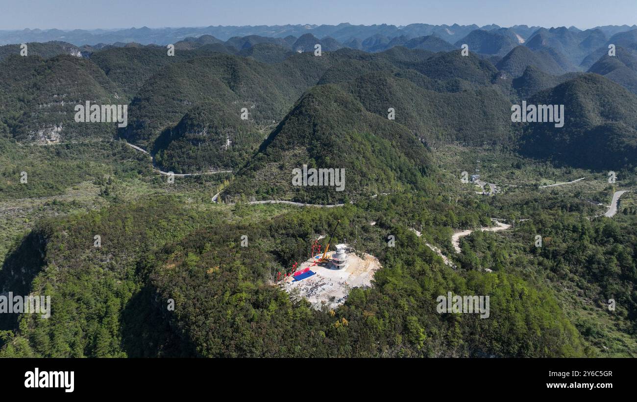 (240925) -- PINGTANG, Sept. 25, 2024 (Xinhua) -- An aerial drone photo ...