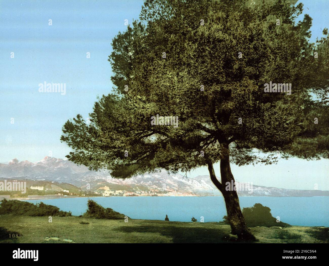 Gesamtansicht, Cap Martin, Menton an der Riviera, Frankreich, um 1895 ...