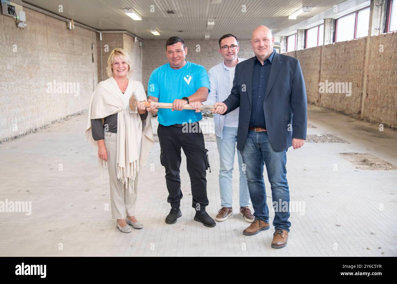 Die Sanierung des Völklinger Stadtbads wird am Montag 23.09.2024 mit ...