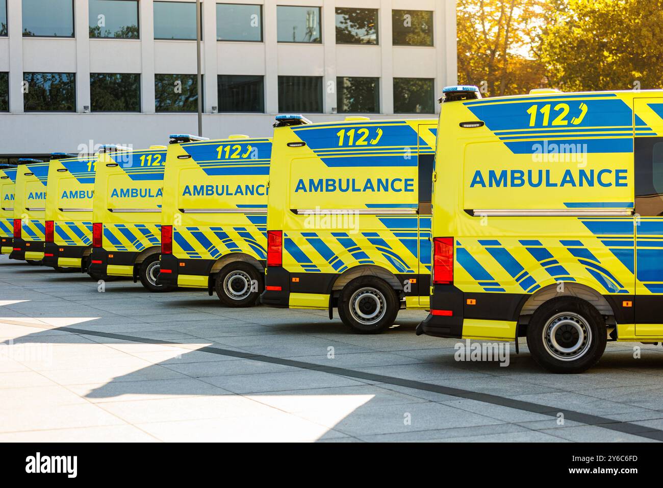 Emergency medical service. Ambulance cars Stock Photo - Alamy