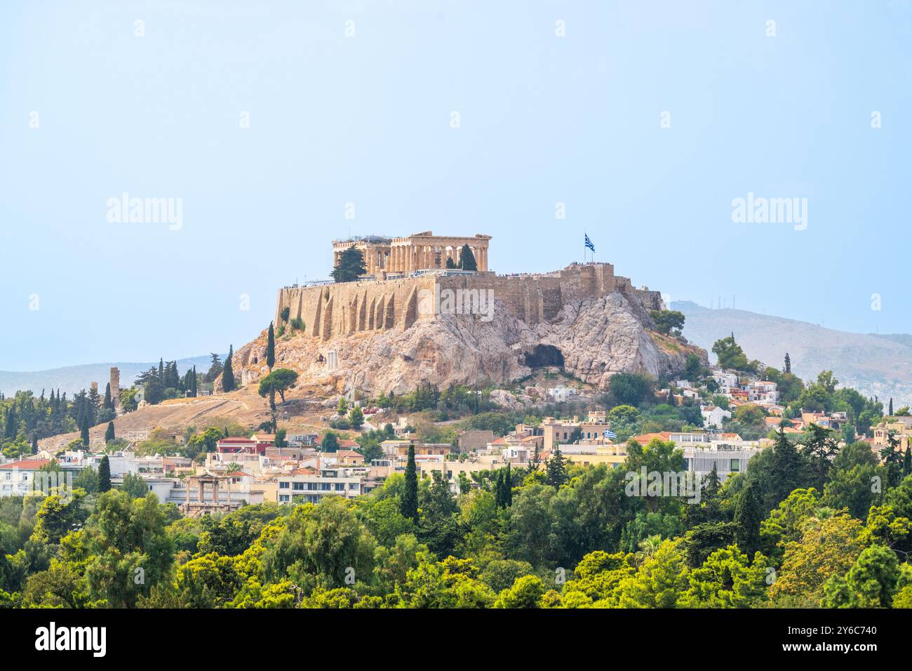The Acropolis over Athens, Greece Stock Photo - Alamy