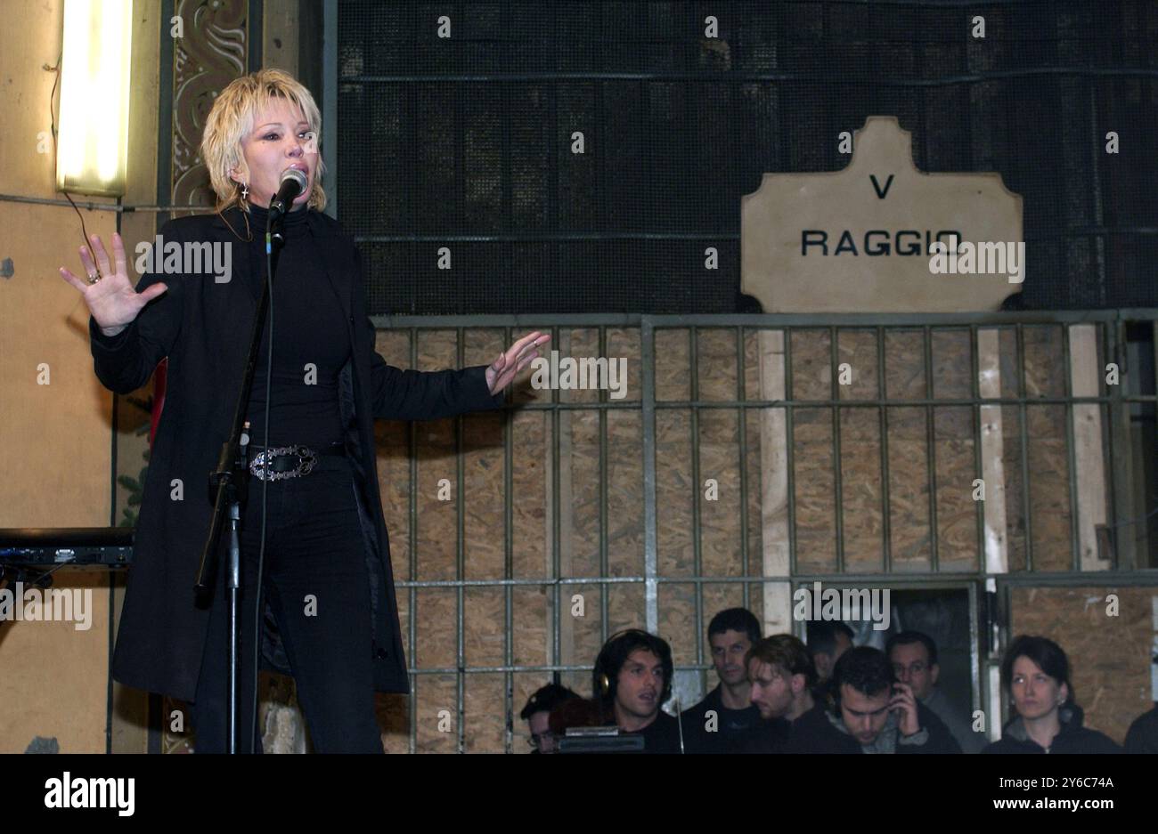 Milan Italy 13/12/2003: Ivana Spagna,Italian singer, during the live ...
