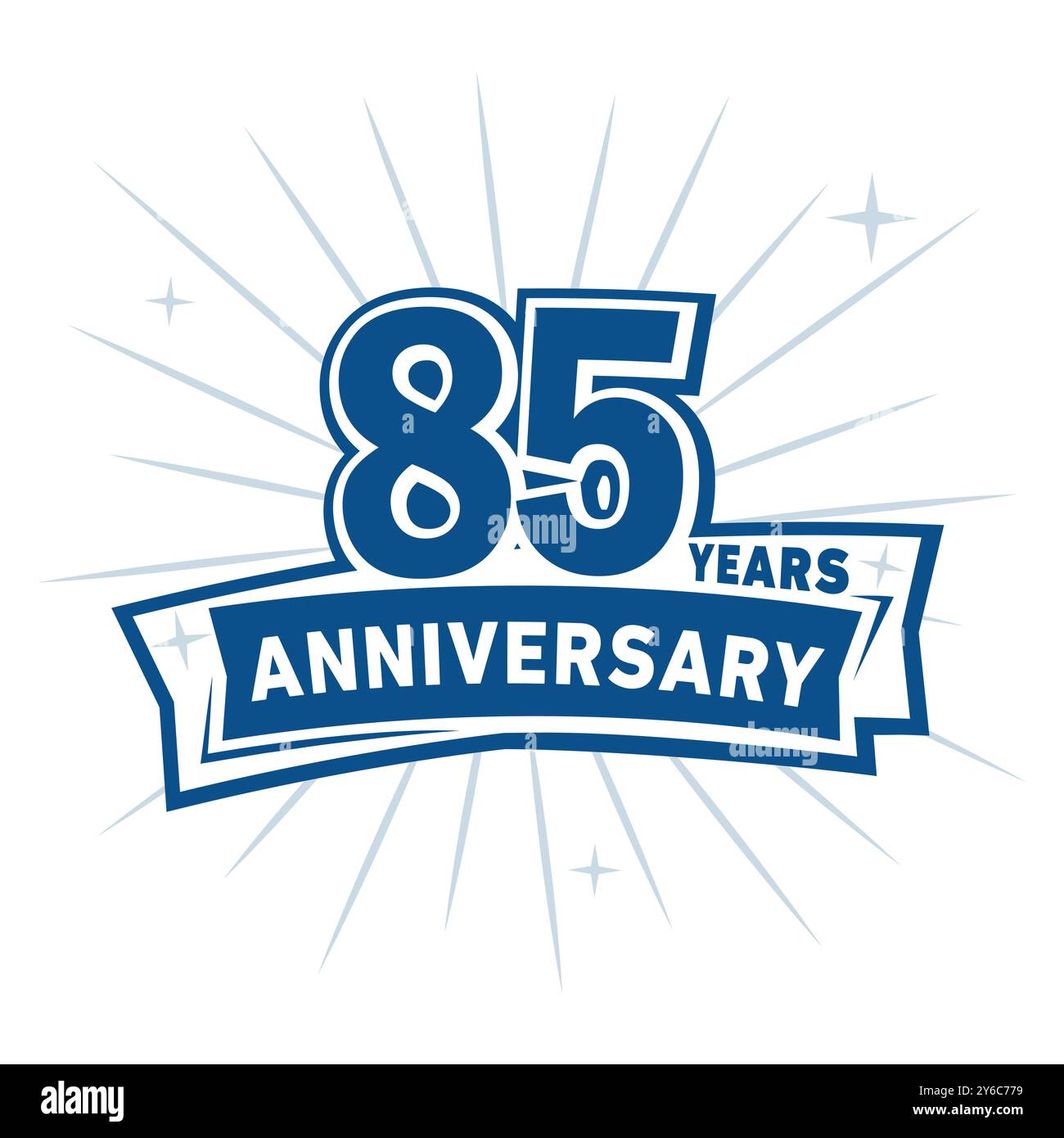 85 years anniversary celebration logo. 85th design template. Vector and ...