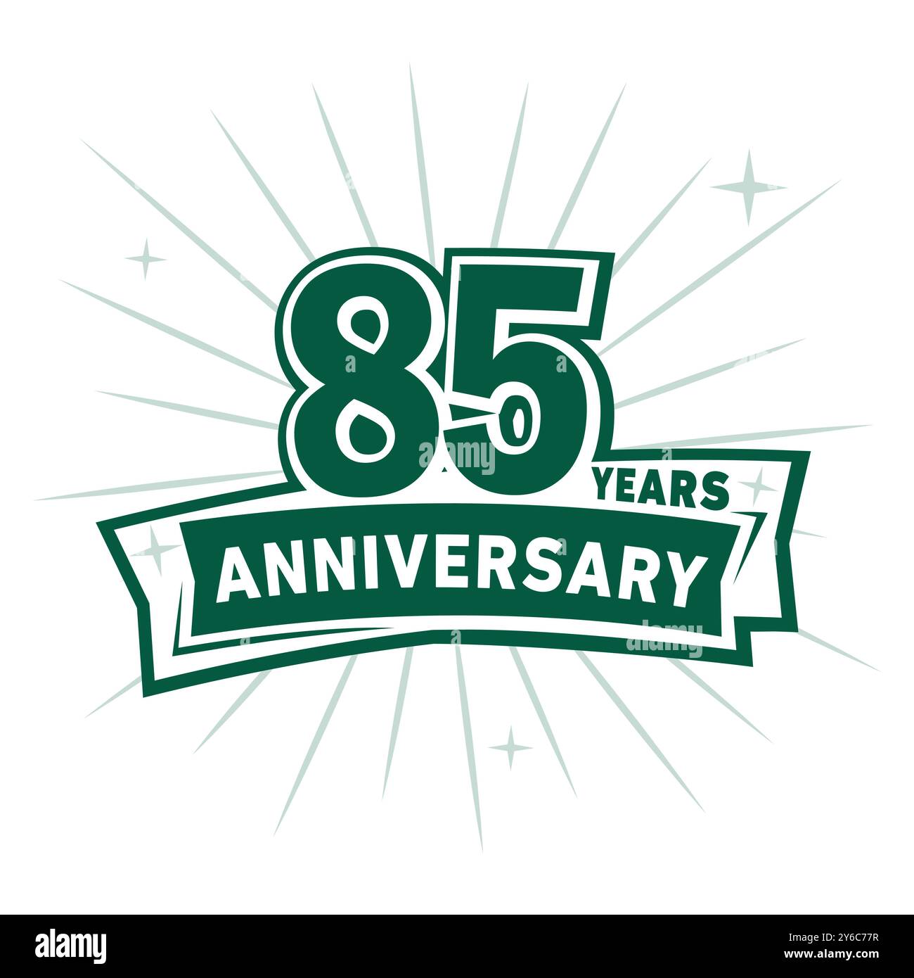 85 years anniversary celebration logo. 85th design template. Vector and ...
