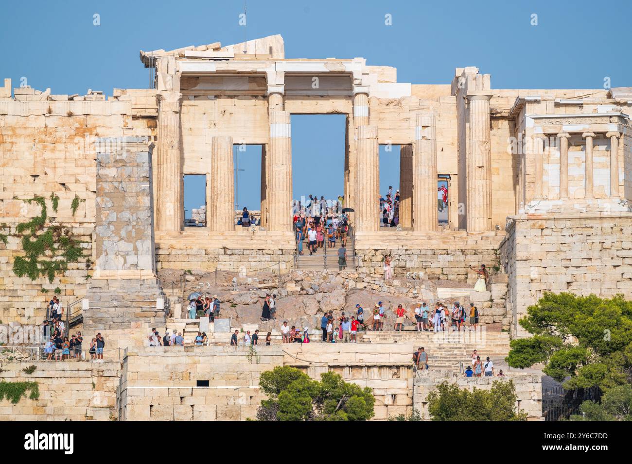 Entrance to the Acropolis of Athens, Greece Stock Photo - Alamy