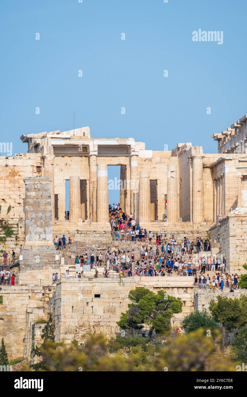 Entrance to the Acropolis of Athens, Greece Stock Photo - Alamy