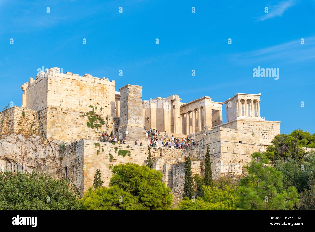 The Propylaea at the Acropolis of Athens, Greece Stock Photo - Alamy