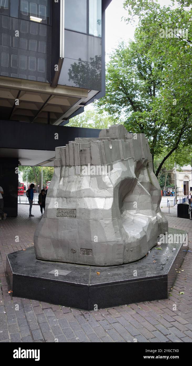 Piscator, also known as the Euston Head, is a large abstract sculpture ...