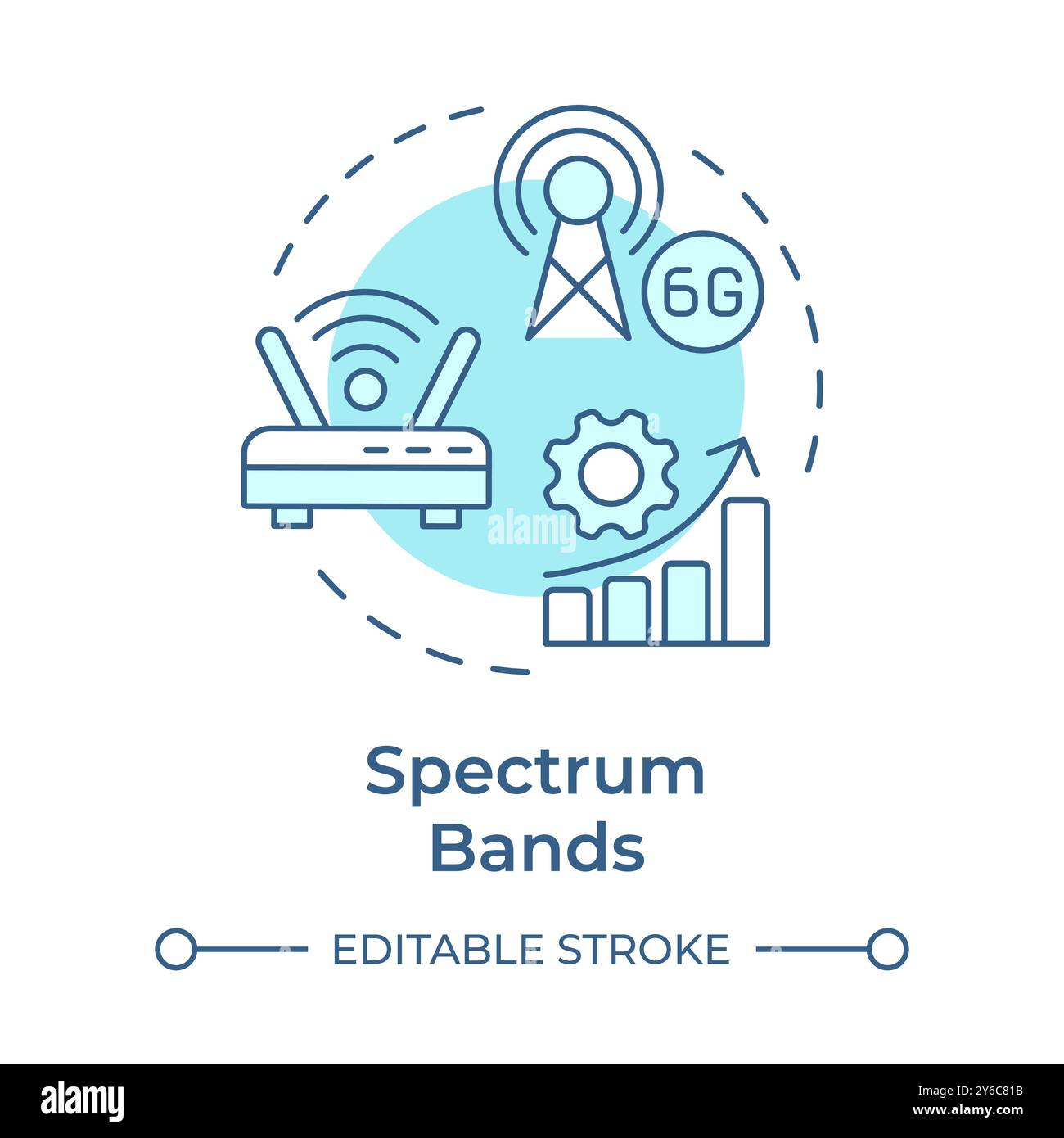 Telecommunication tower high bandwidth Stock Vector Images - Alamy