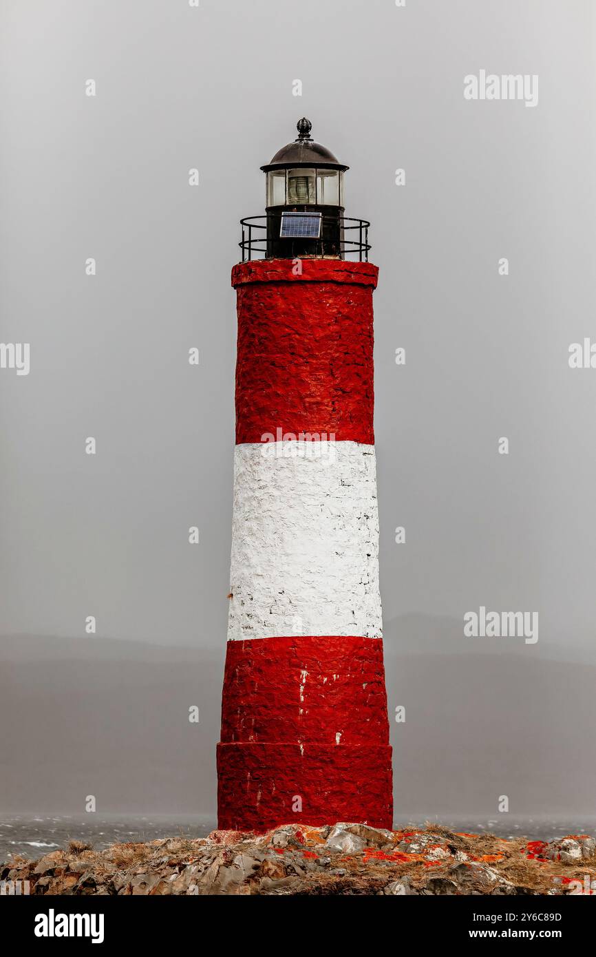 The Lighthouse in the Beagle Channel in Argentina Stock Photo - Alamy
