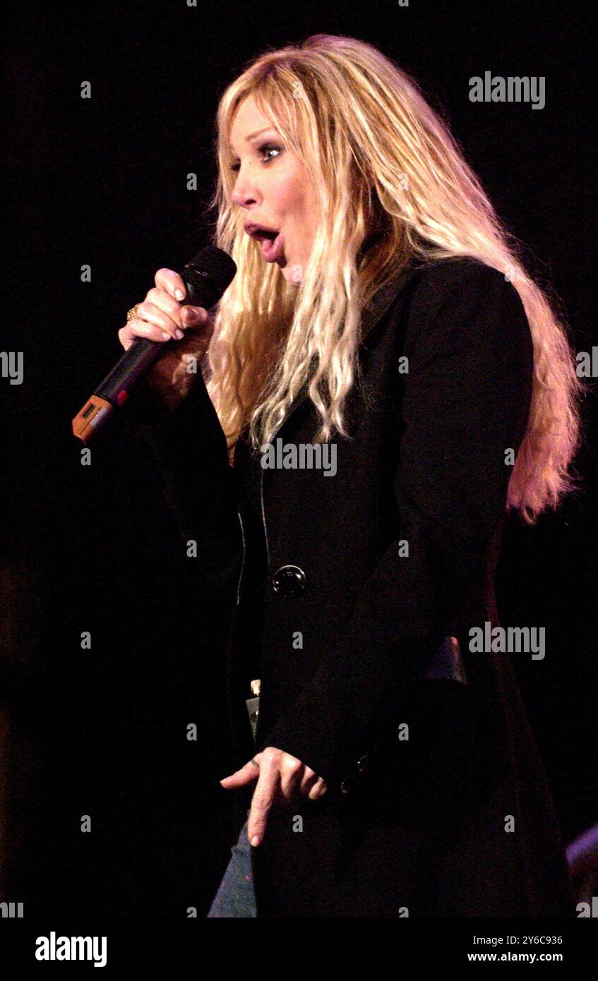 Milan Italy 20/12/2003: Ivana Spagna,Italian singer, during the live ...