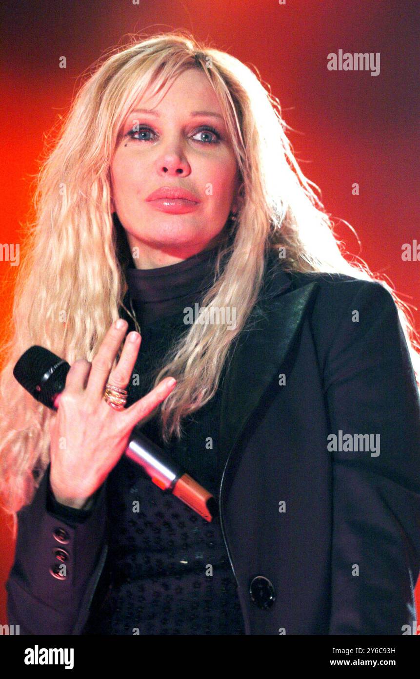 Milan Italy 20/12/2003: Ivana Spagna,Italian singer, during the live ...