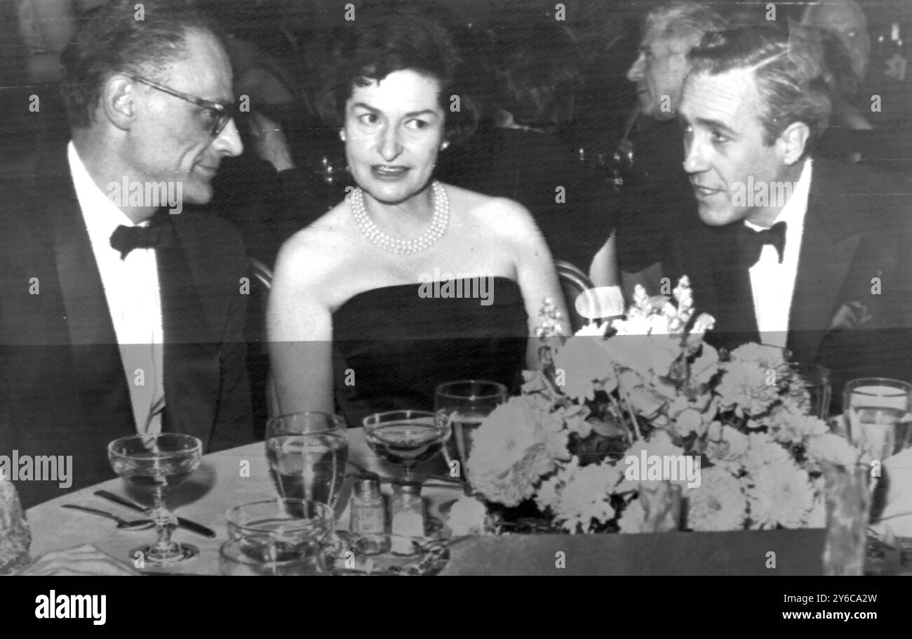 ARTHUR MILLER, JASON ROBARDS AND CLAUDIA LADY BIRD JOHNSON IN NEW YORK ...