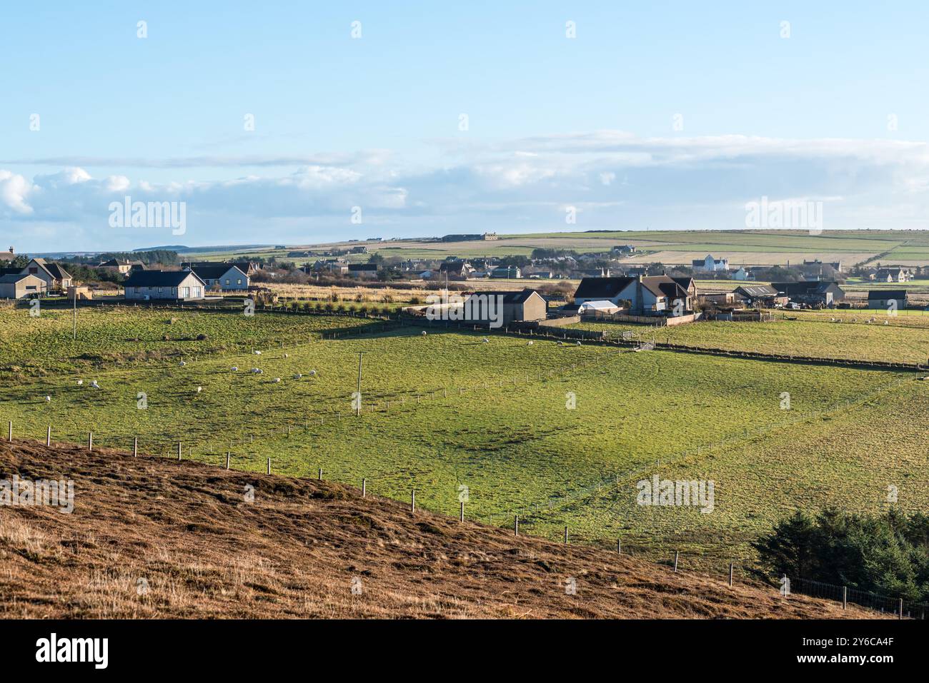 Dunnet, Scotland, UK - November 15, 2023: Dunnet Village is in the ...