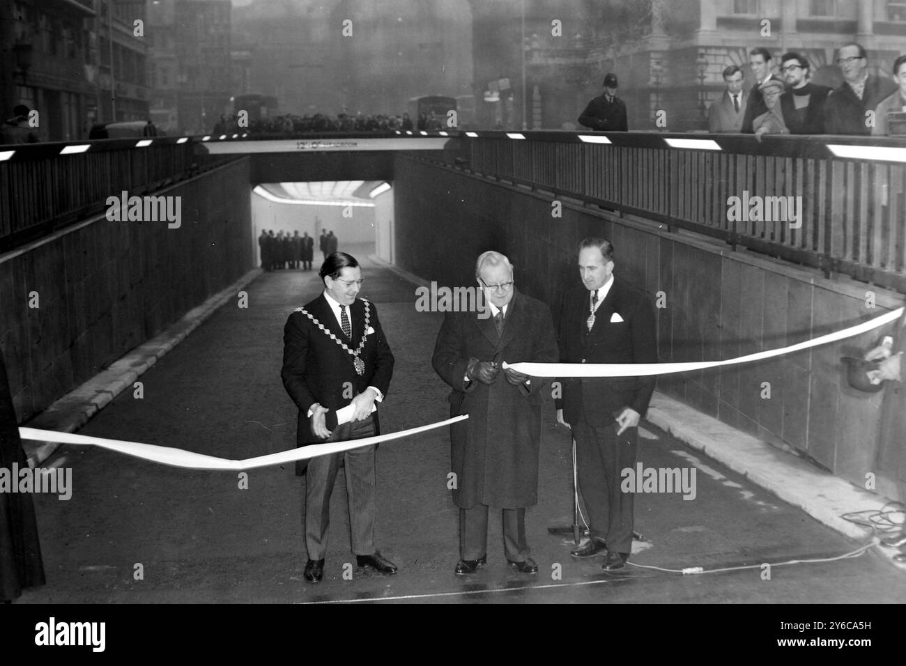 LESLIE FARMILOE COUNCILLOR AND LORD MORRISON OPEN 1 MILLION UNDERPASS ...
