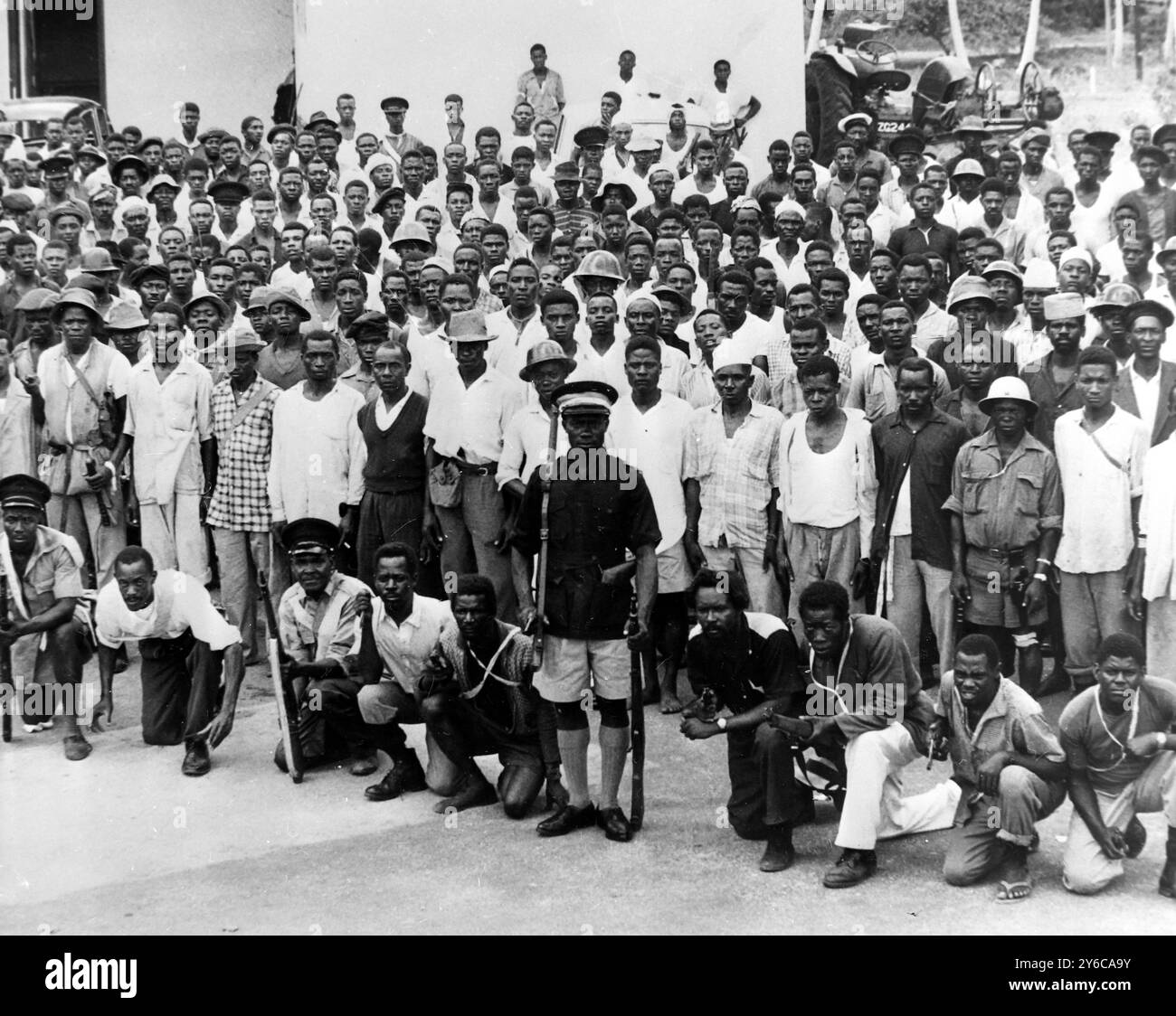 JOHN OKELLO WITH FREEDOM FIGHTERS GROUP IN ZANZIBAR / ; 20 JANUARY 1964 ...