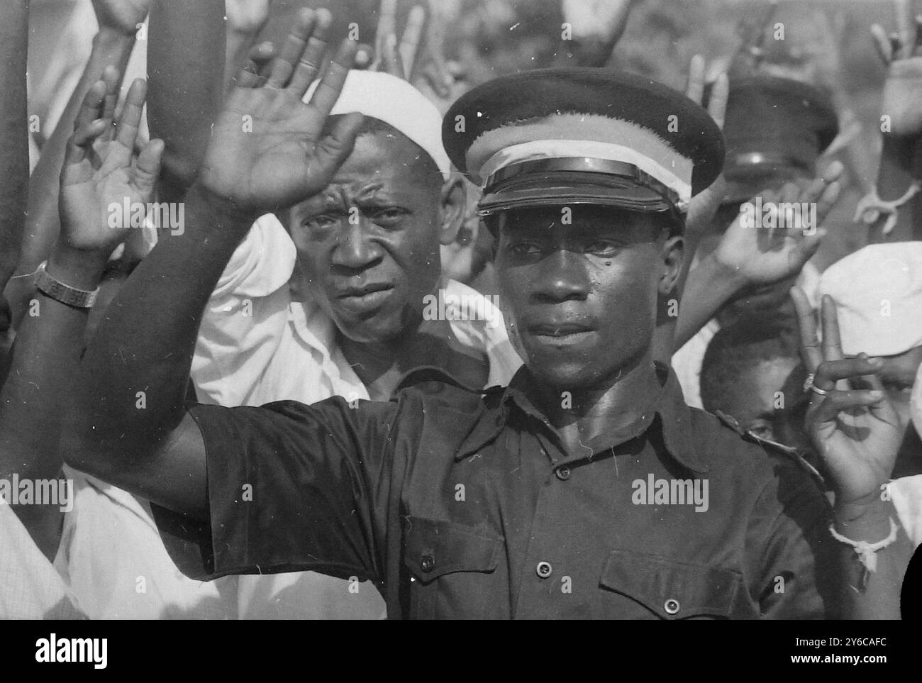 FIELD MARSHAL JOHN OKELLO IN ZANZIBAR ; 19 JANUARY 1964 Stock Photo - Alamy