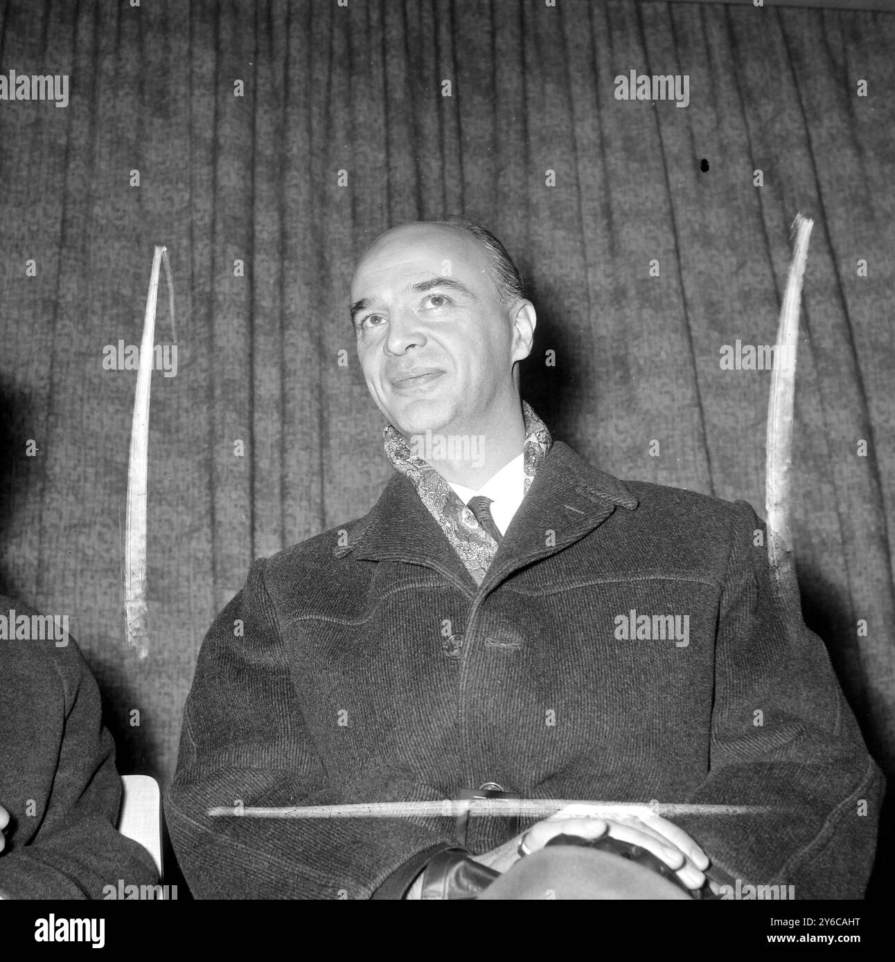 FRENCH BIOLOGIST GASTON NAESSENS IN LONDON / ; 18 JANUARY 1964 Stock ...