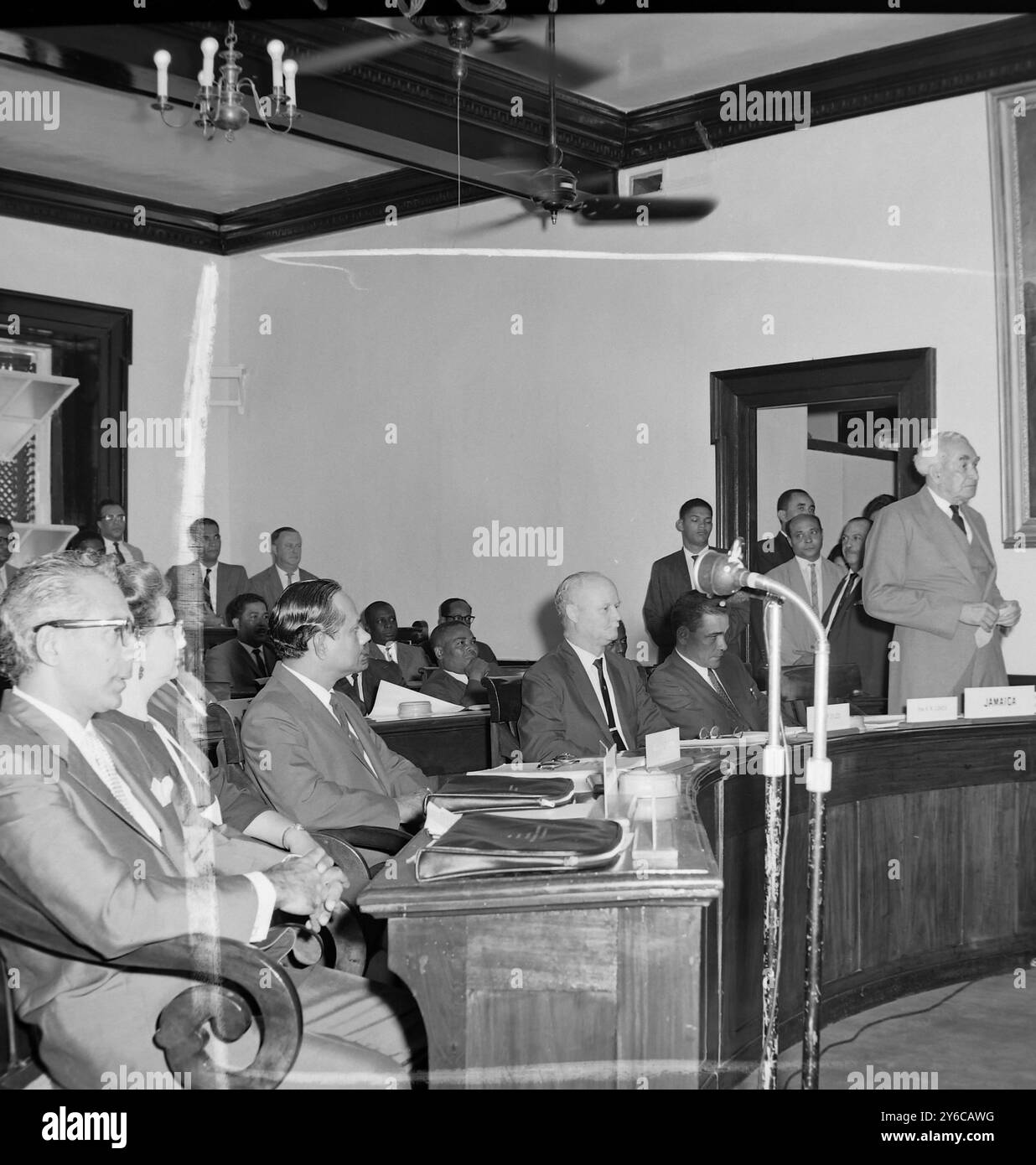 SIR ALEXANDER BUSTAMENTE ADDRESSES SUMMIT IN KINGSTON, JAMAICA / ; 17 ...