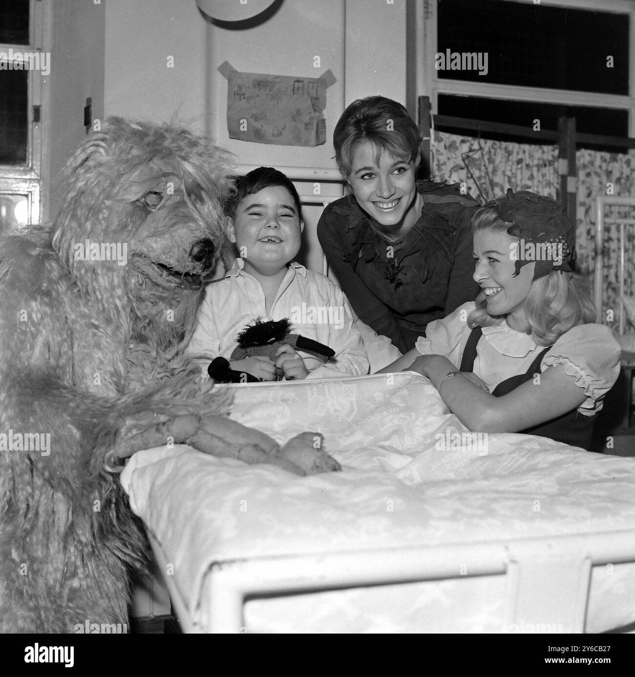 TONY HELM AND JULIA LOCKWOOD WITH APRIL WILDING - PETER PAN STARS VISIT ...