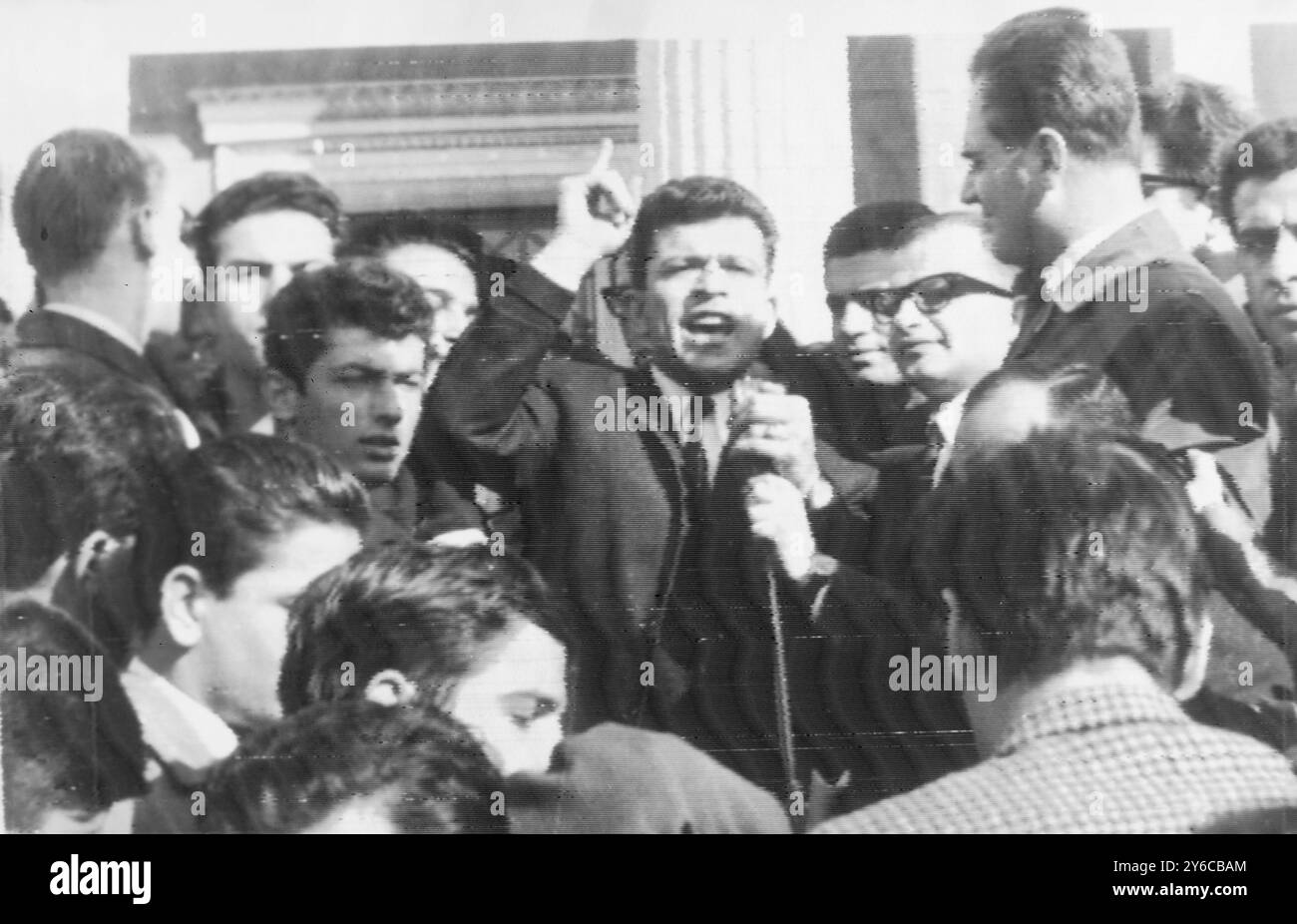 EOKA FORMER MEMBER NICOS SAMPSON ADDRESSING RALLY IN ATHENS, GREECE ...