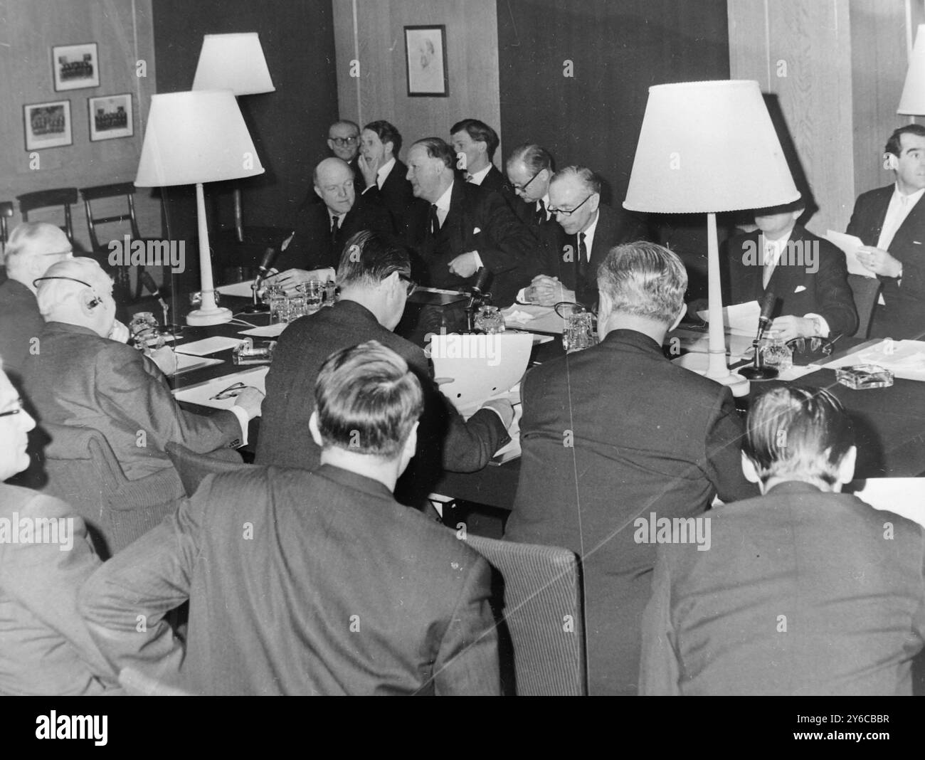 BRITISH PRIME MINISTER LORD ALEC DOUGLAS HOME, WEST GERMAN CHANCELLOR ...