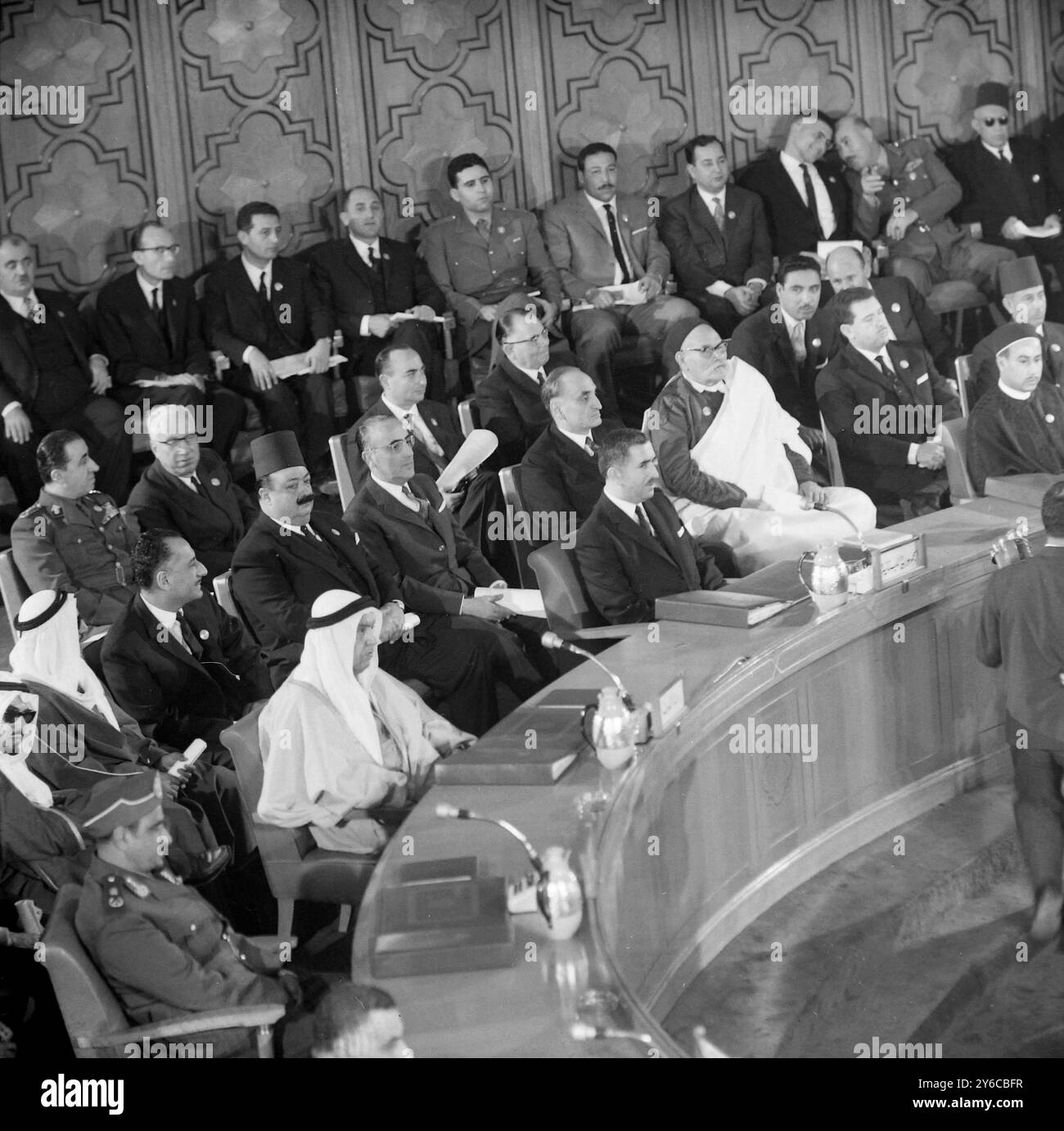 LEBANESE PREMIER RASHID KARAMI AT PAN-ARAB SUMMIT IN CAIRO / ; 14 ...