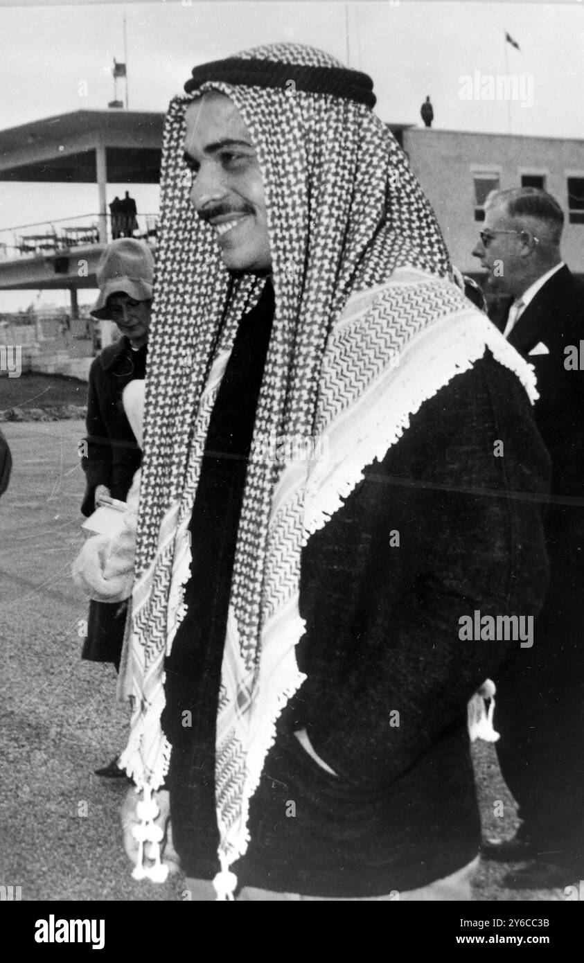 KING HUSSEIN OF JORDAN PORTRAIT ; 10 JANUARY 1964 Stock Photo - Alamy