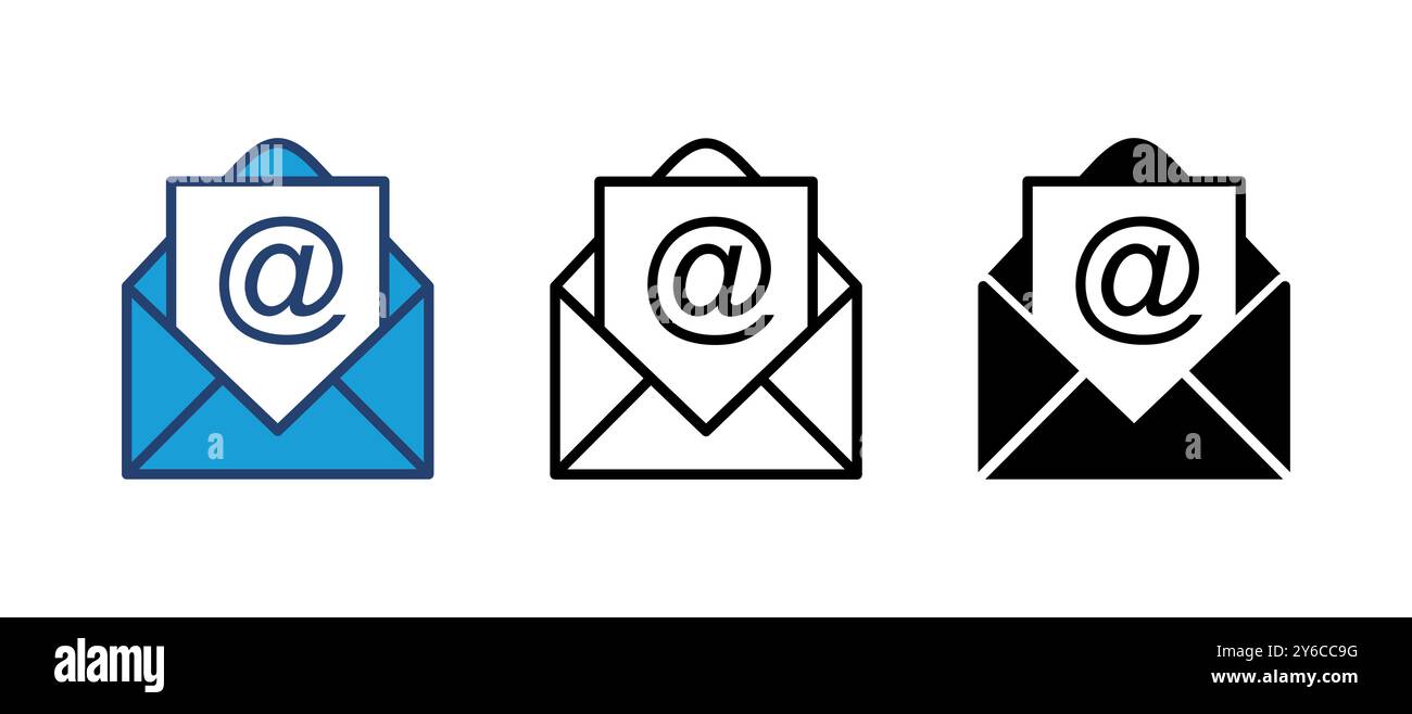 Mail icon vector. email icon vector. E-mail icon. Envelope illustration ...