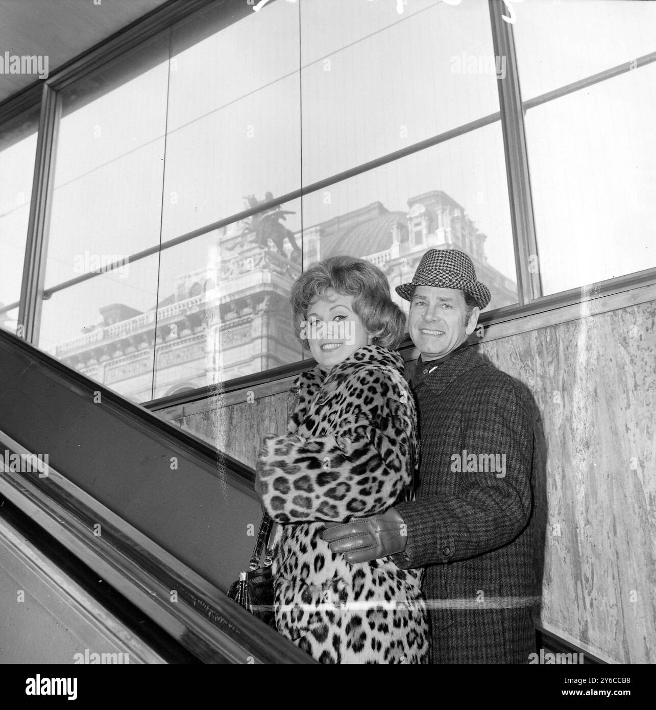 HANNERL MELCHER WITH HUSBAND ANTHONY STEELE IN VIENNA, AUSTRIA / ; 8 ...