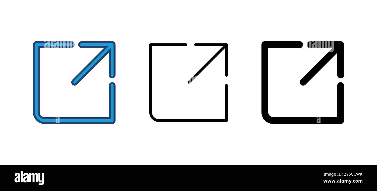 External link icon vector. link icon vector. hyperlink symbol Stock ...