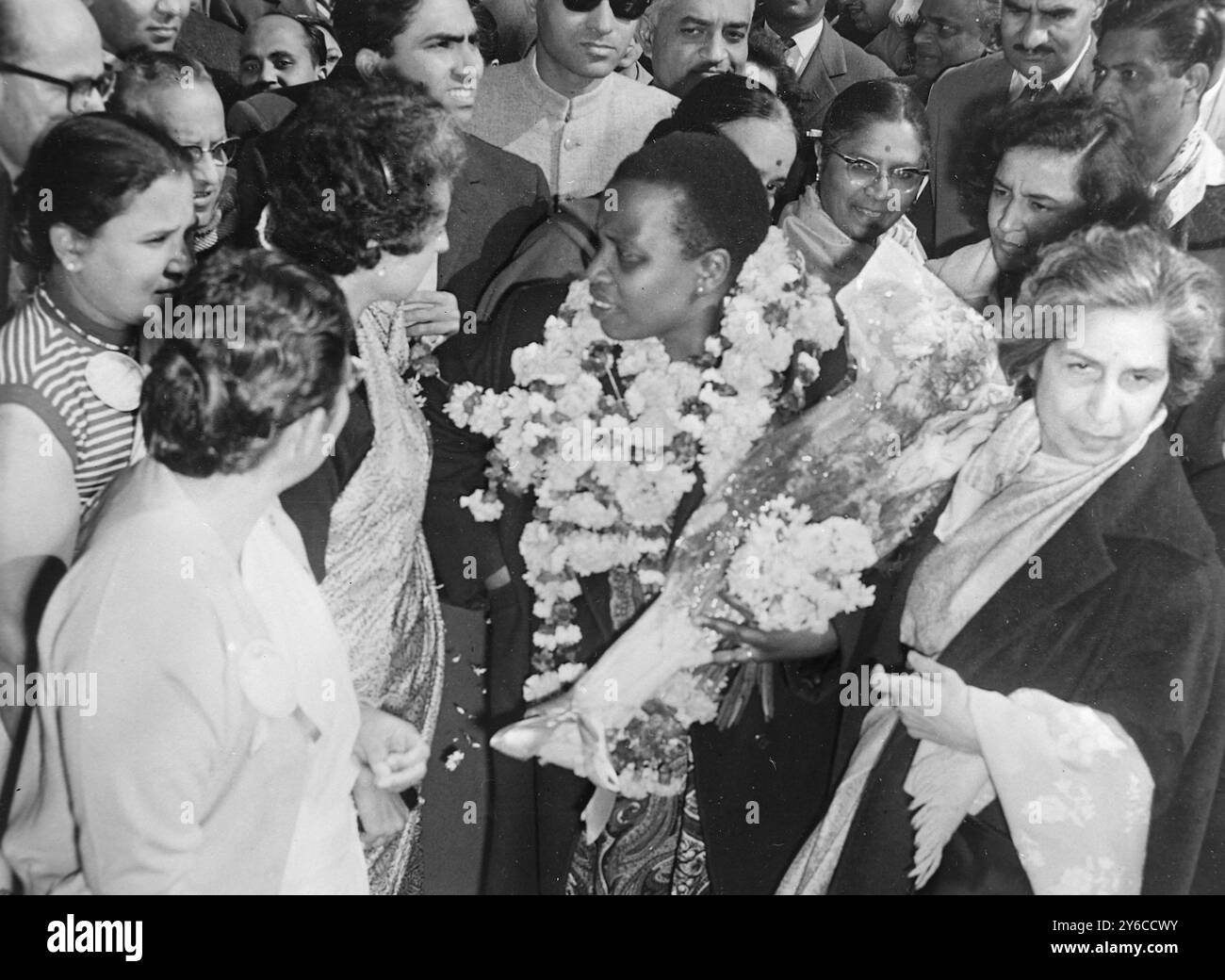 MARGARET KENYATTA WITH MRS SHRIMATI INDIRA GANDHI IN NEW DELHI / ; 4 ...