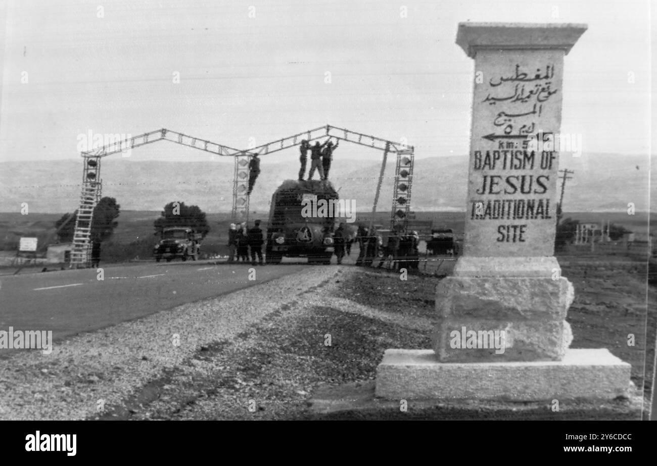 POPE PAUL VI TO VISIT HOLYLAND JORDANIANS PREPARE WELCOME IN JORDAN ; 2 ...