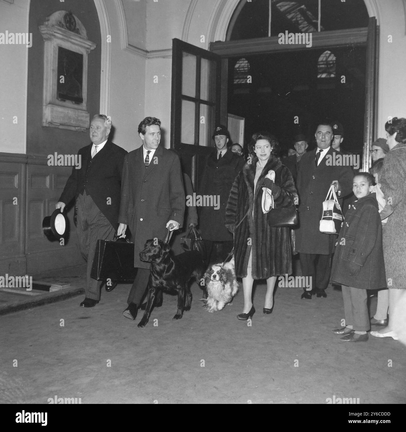PRINCESS MARGARET ROSE AND LORD SNOWDON AT LIVERPOOL STREET STATION IN ...