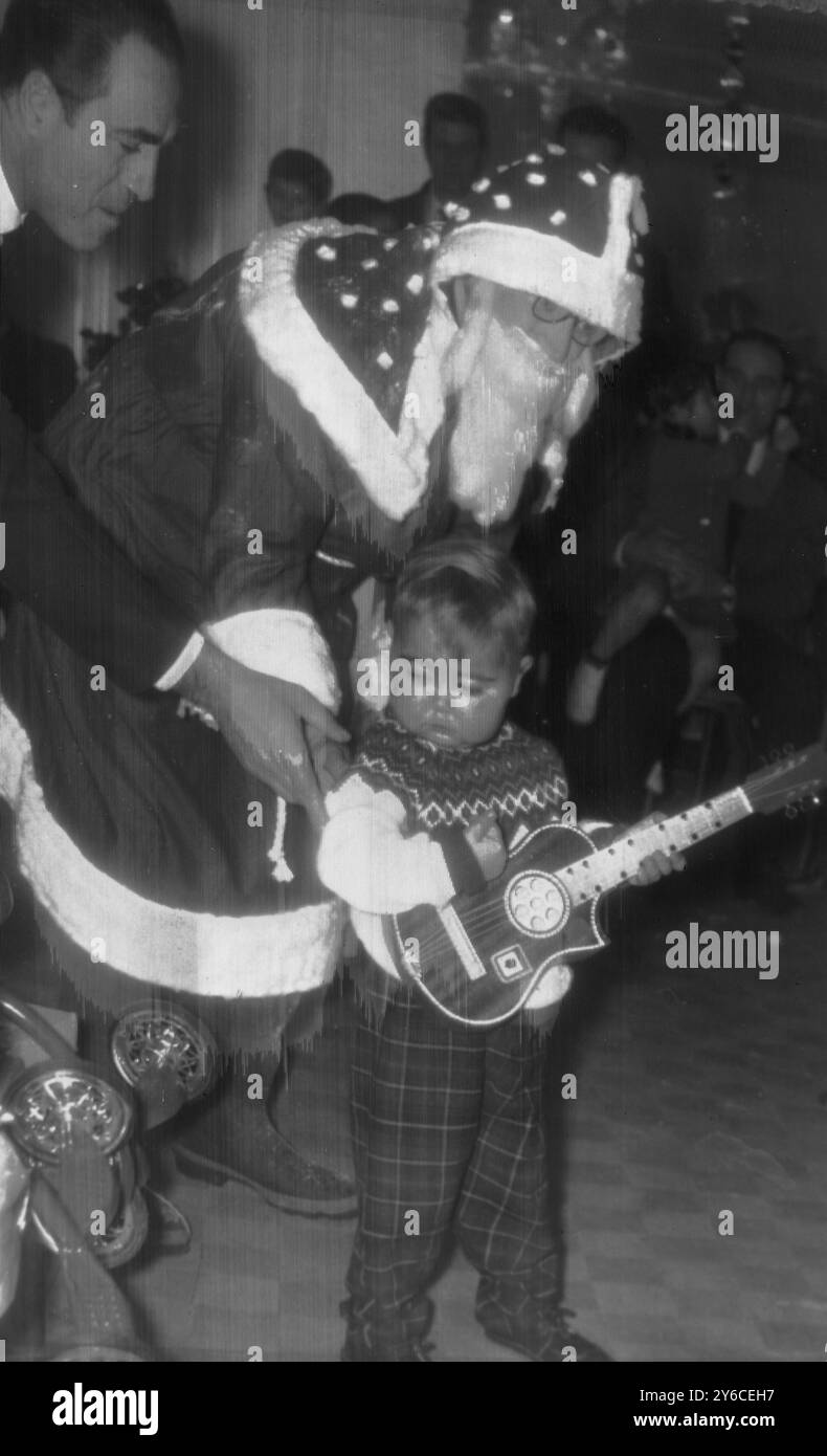 CHRISTMAS PARTY IN BASTIA, CORSICA ; 26 DECEMBER 1963 Stock Photo - Alamy