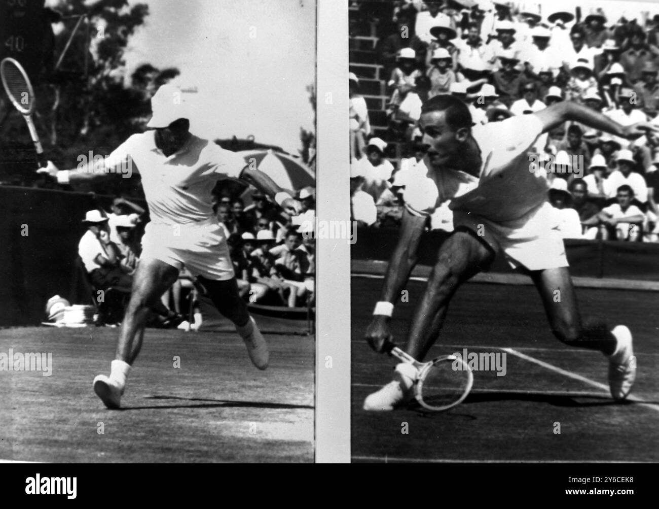TENNIS PLAYERS CHUCK MACKLINEY V JOHN NEWCOMBE DAVIS CUP IN AUSTRALIA ...