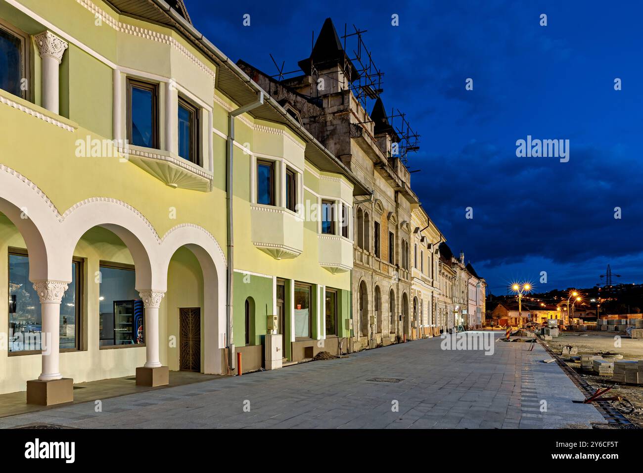 The city of Hunedoara in romania Stock Photo - Alamy