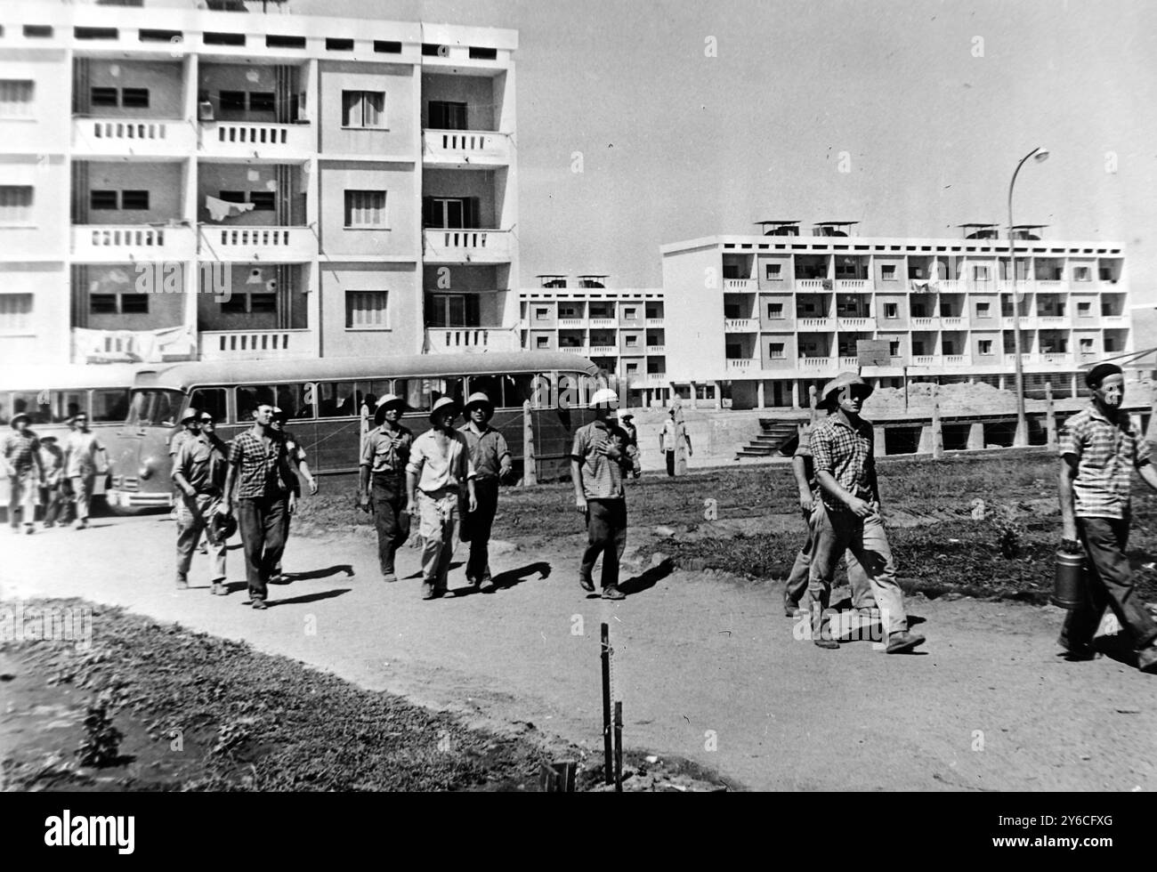 ASWAM DAM PROJECT IN UNITED ARAB REPUBLIC ; 18 DECEMBER 1963 Stock ...