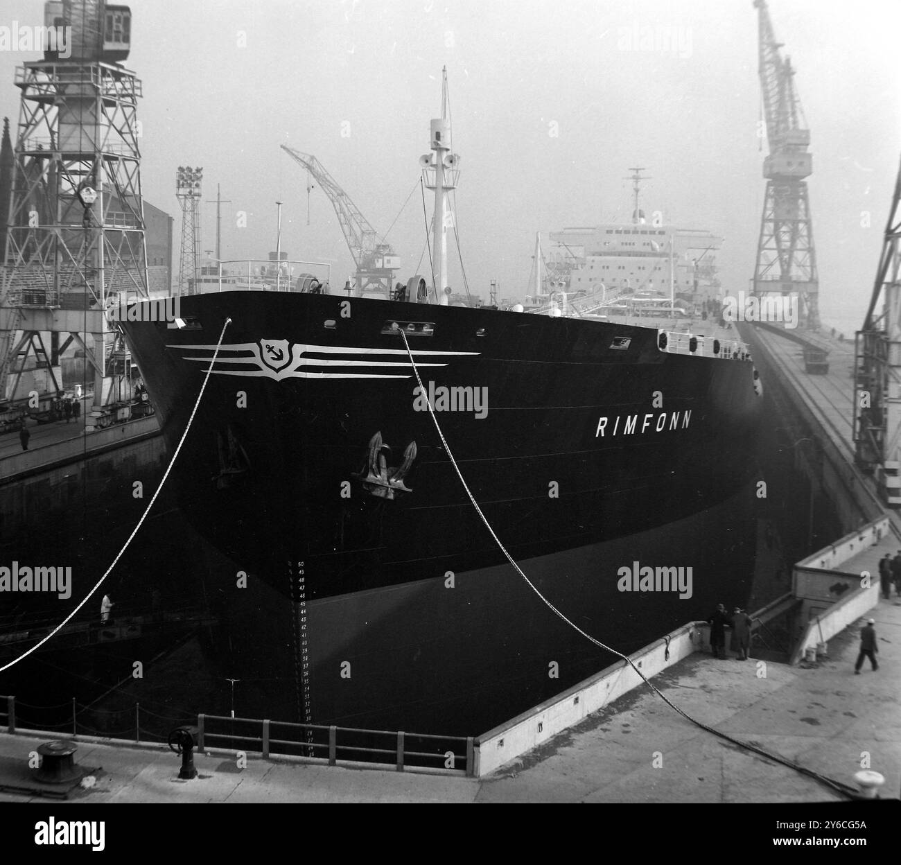 SHIP RIMFONN IN BIRKENHEAD LARGEST BUILT IN CAMMELL LAIRDS SHIPYARD ...
