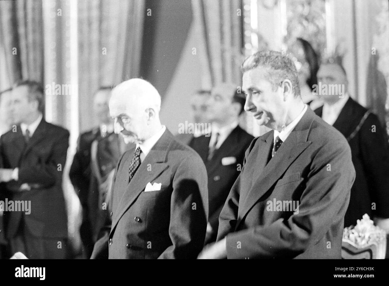 ITALIAN PRESIDENT ANTONIO SEGNI IN ROME ; 9 DECEMBER 1963 Stock Photo ...