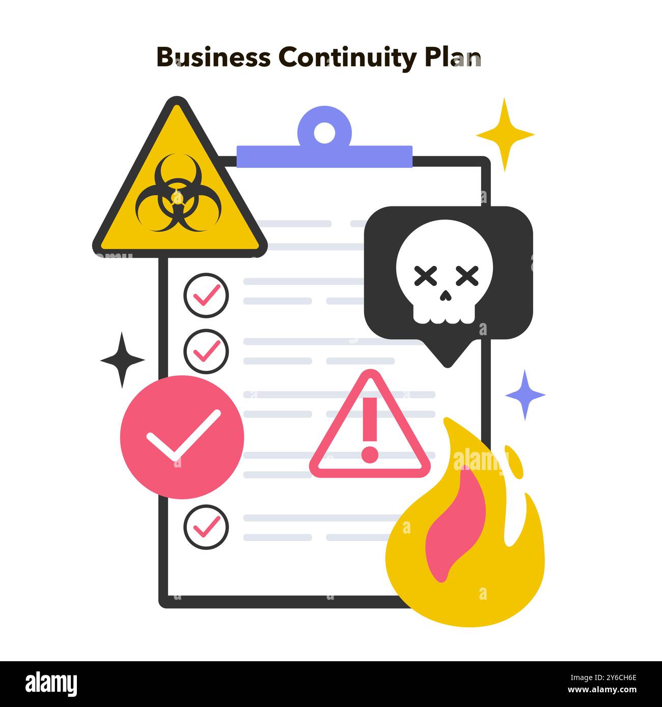 BCP or business continuity plan. Methodology of prevention and recovery ...