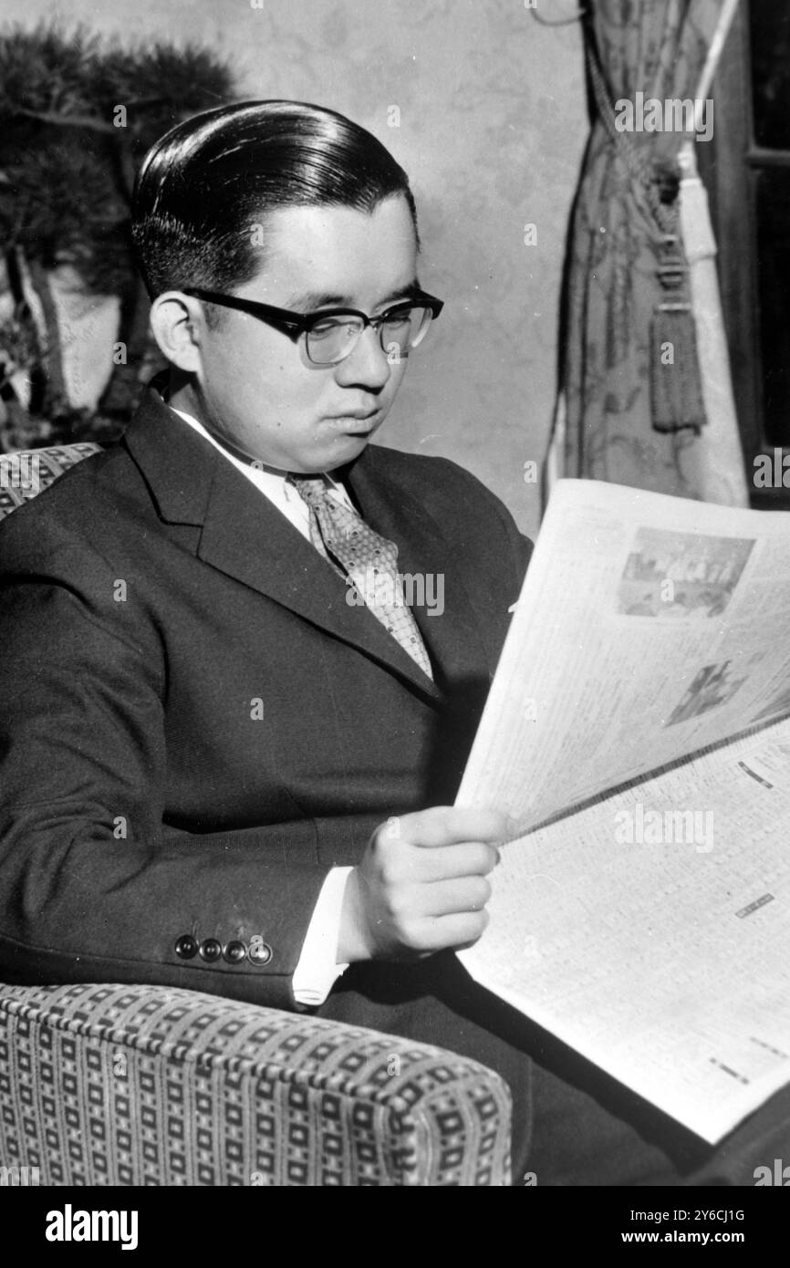 PRINCE YOSHI OF JAPAN ON HIS 28TH BIRTHDAY IN TOKYO ; 30 NOVEMBER 1963 ...