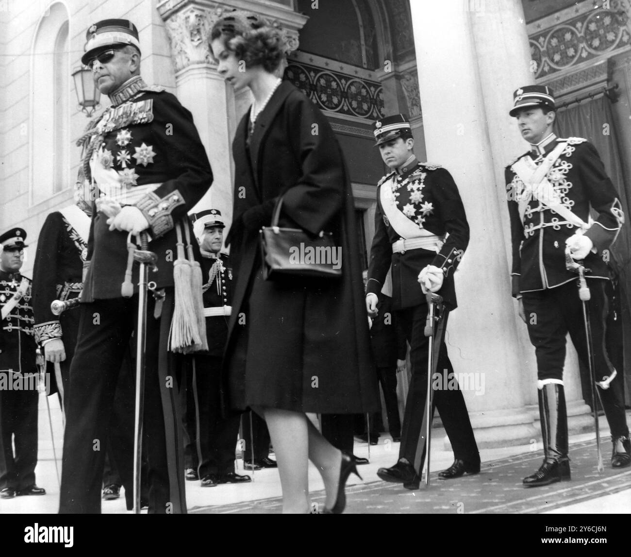 PRINCESS IRENE, PRINCE PAUL CONSTANTINE AND MICHAEL AT SERVICE FOR US ...