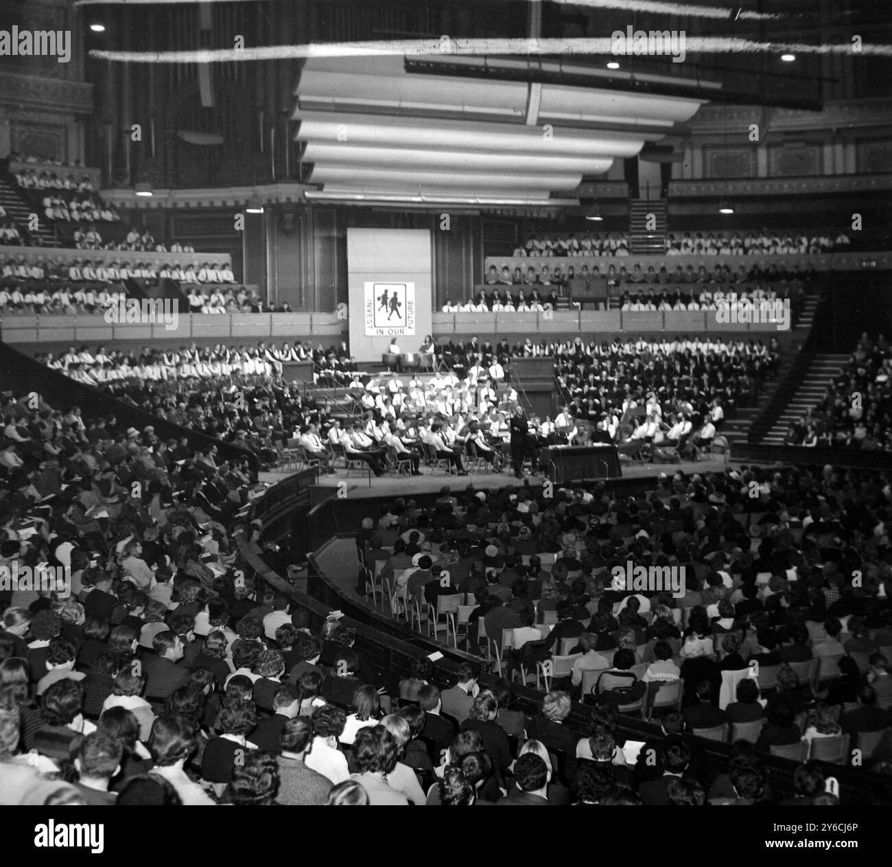 JO GRIMOND AT EDUCATION RALLY WITH SIR EDWARD BOYLE AND LORD LUKE IN ...