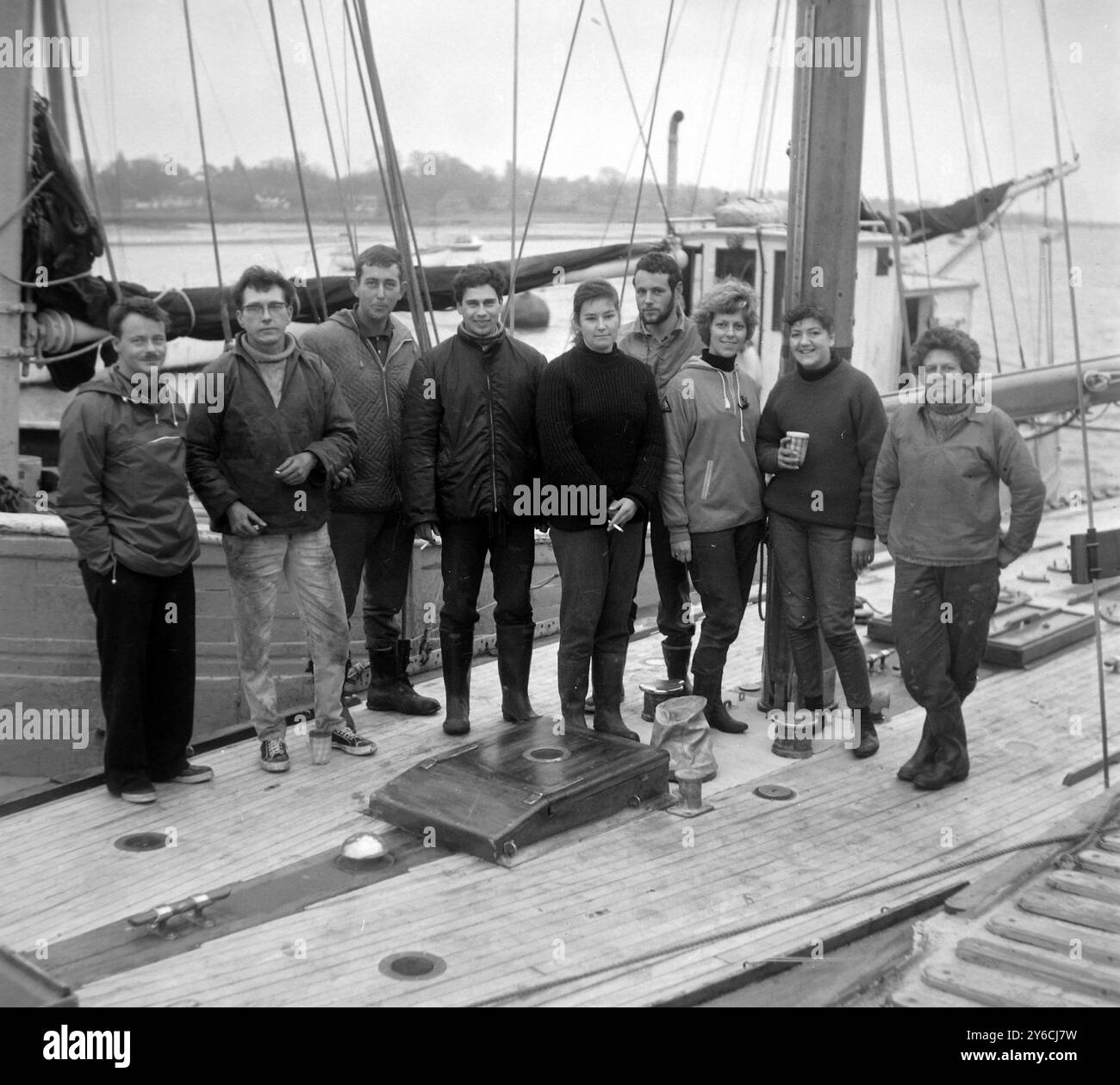 CHARLES COTTRILL ON LOBSTER BOAT SARABANDT SHRIMP BOAT TO NEW ZEALAND ...